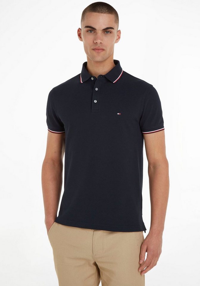 Tommy Hilfiger Poloshirt 1985 Rwb Tipped Slim Polo Mit Th Farben An
